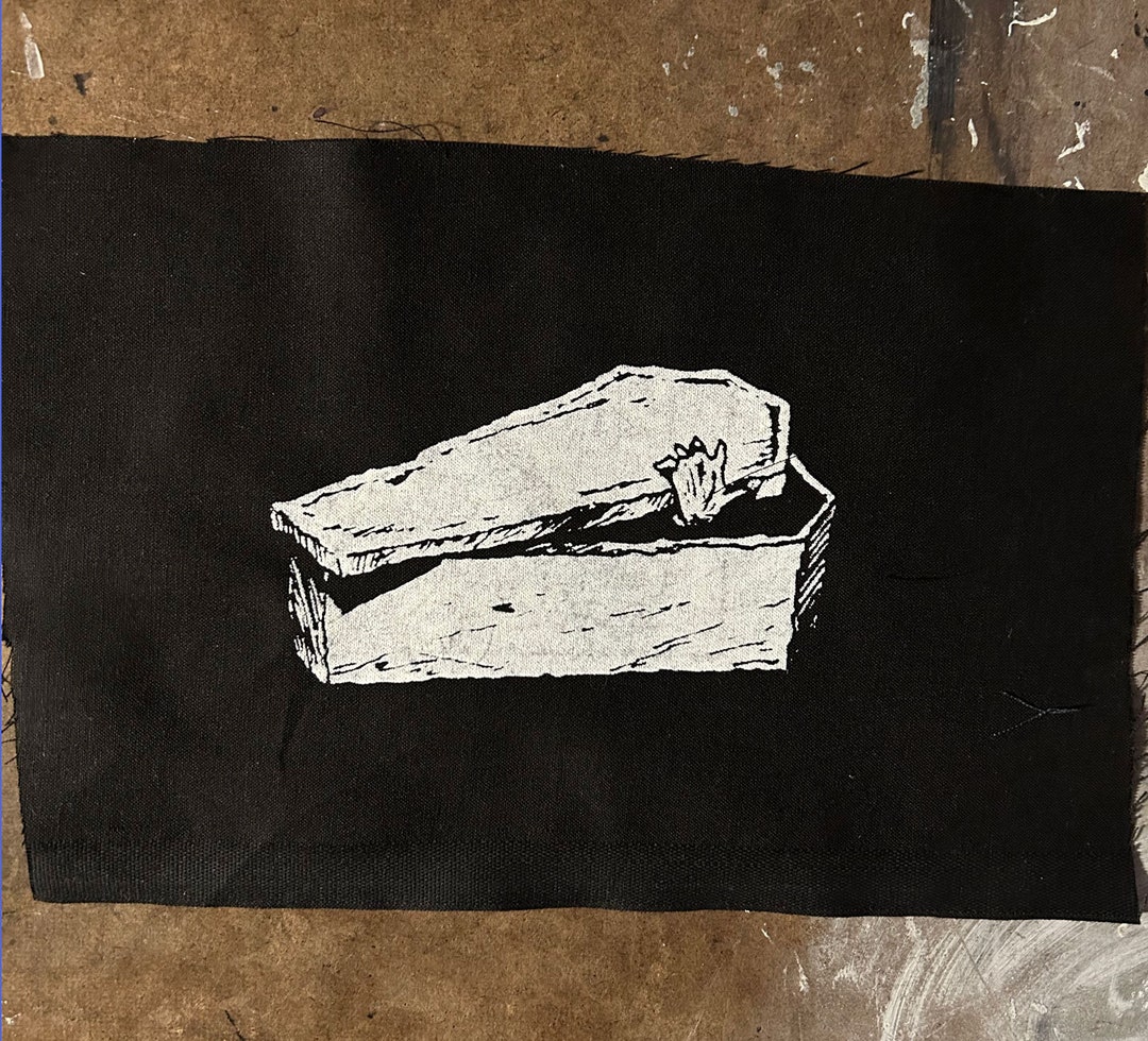 CRYPT OPENING and Scary Guy Coming to Kill You PATCH - Etsy