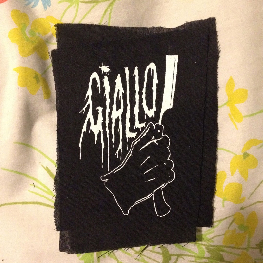HORROR GIALLO PATCH the Gloved Hand With the Old School Shaving Blade ...
