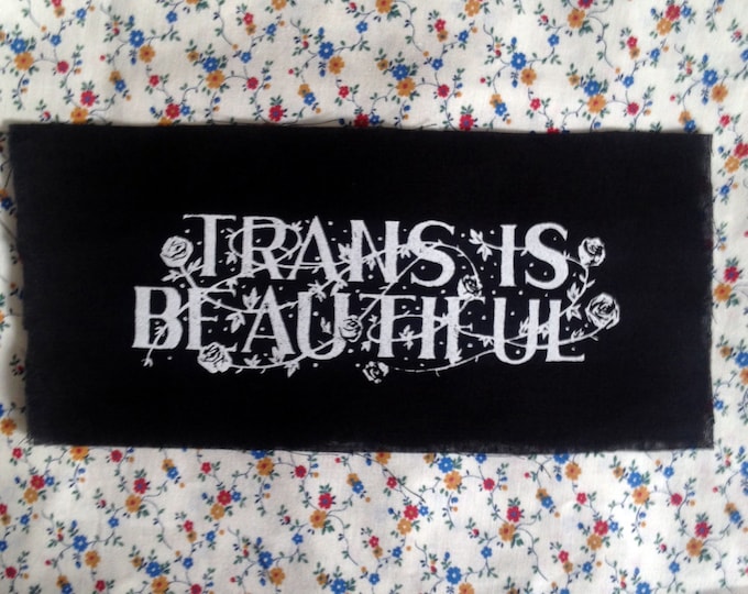 TRANS IS BEAUTIFUL Patch Support Human Beings Not Dated - Etsy