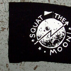 Squat the Moon SQUATTERS RIGHTS Patch Esoteric Anarchist I - Etsy