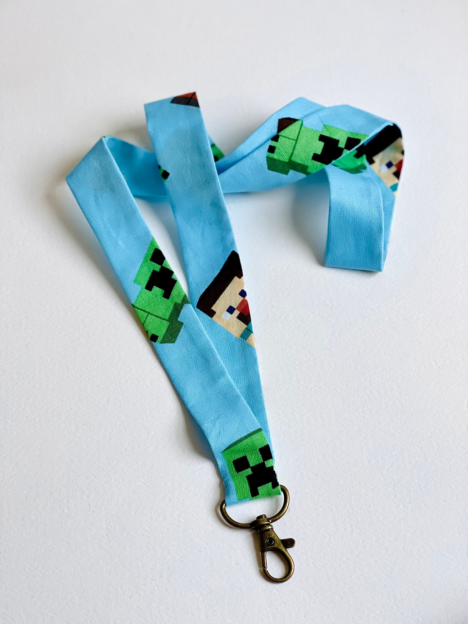 Minecraft Lanyard for ID Badge or Face Masks or a Key Chain - Etsy UK