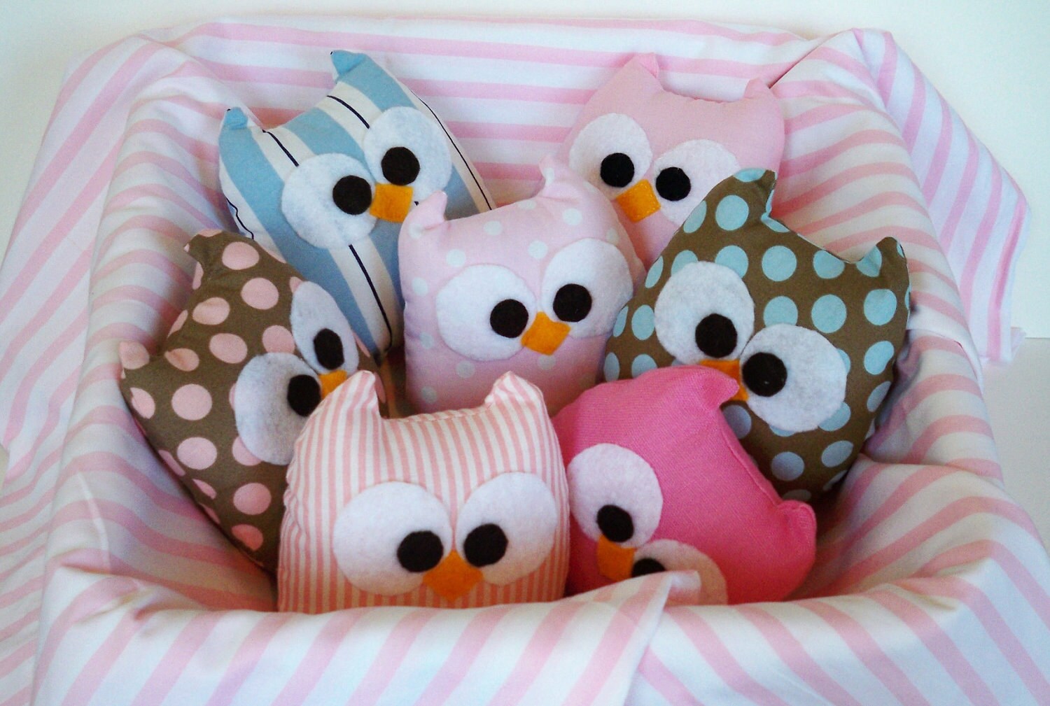 Lovely Plush Mini Owl, Choose Any Color - Etsy