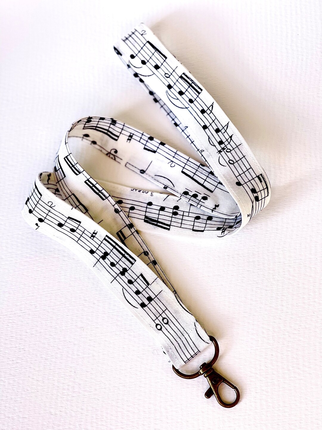 Music Notes Lanyard for Masks or ID Badge or Keychains Music Teacher ...