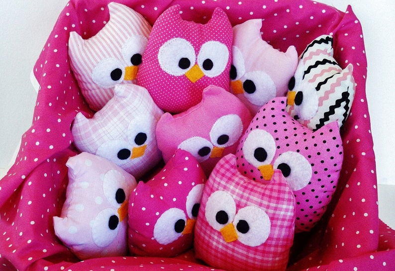 Lovely Plush Mini Owl, Choose Any Color - Etsy