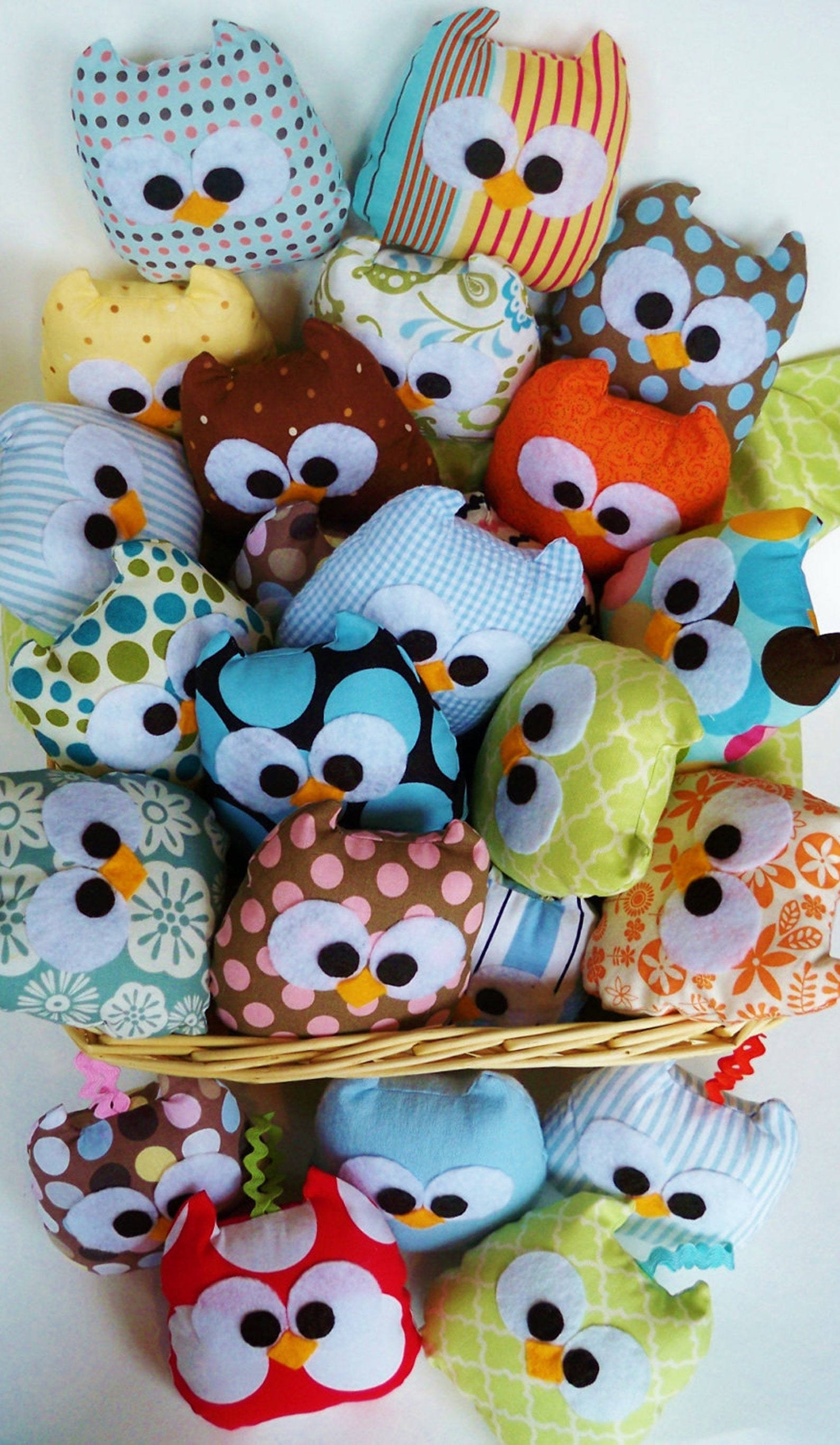 Lovely Plush Mini Owl, Choose Any Color - Etsy