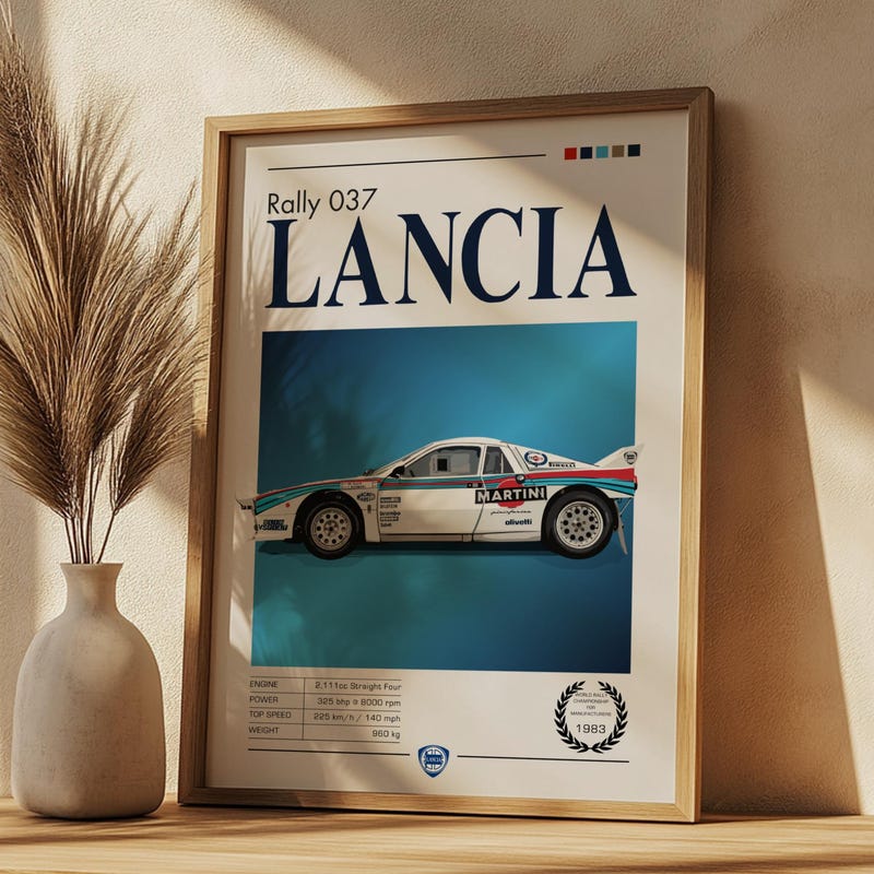 Rally Poster Car - Etsy