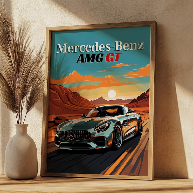 Framed Amg Car Print - Etsy