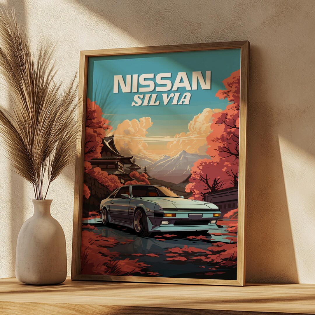 Nissan Silvia S12 Poster: 80s JDM Car Print - Retro Japanese Sports Car ...