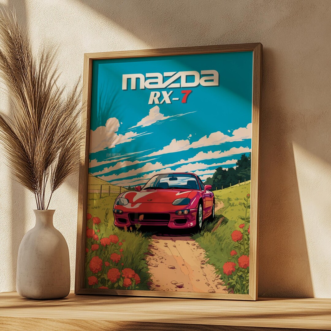 Mazda RX-7 Poster: JDM Rotary Car Print - Etsy