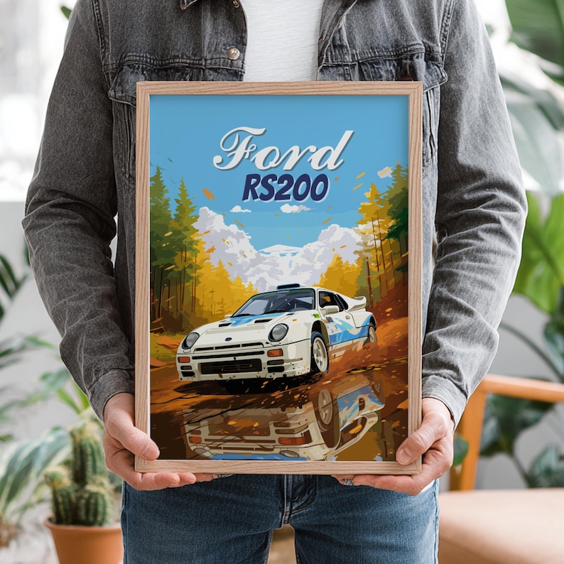 Ford RS200 Rally Car Poster: Group B Motorsport Art - Etsy UK