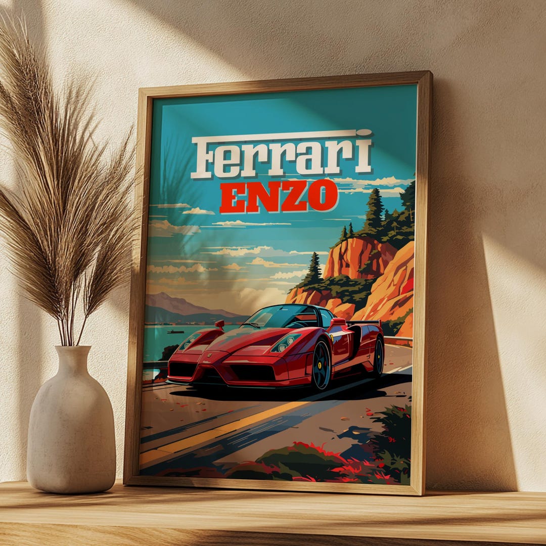 Ferrari Enzo Poster: Italian Supercar Wall Art Print - Etsy