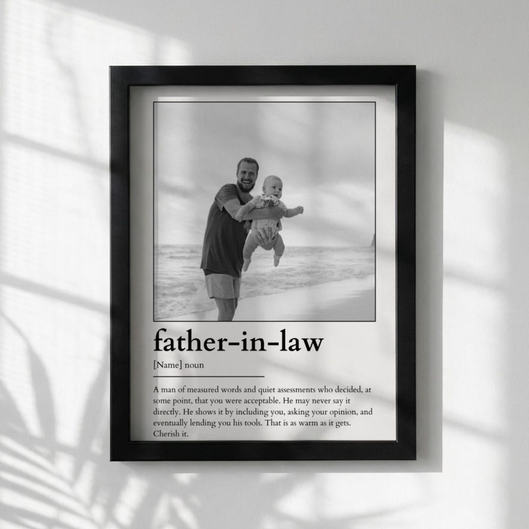 Custom Father-in-law Photo Poster | Personalized Father-in-law Gift ...