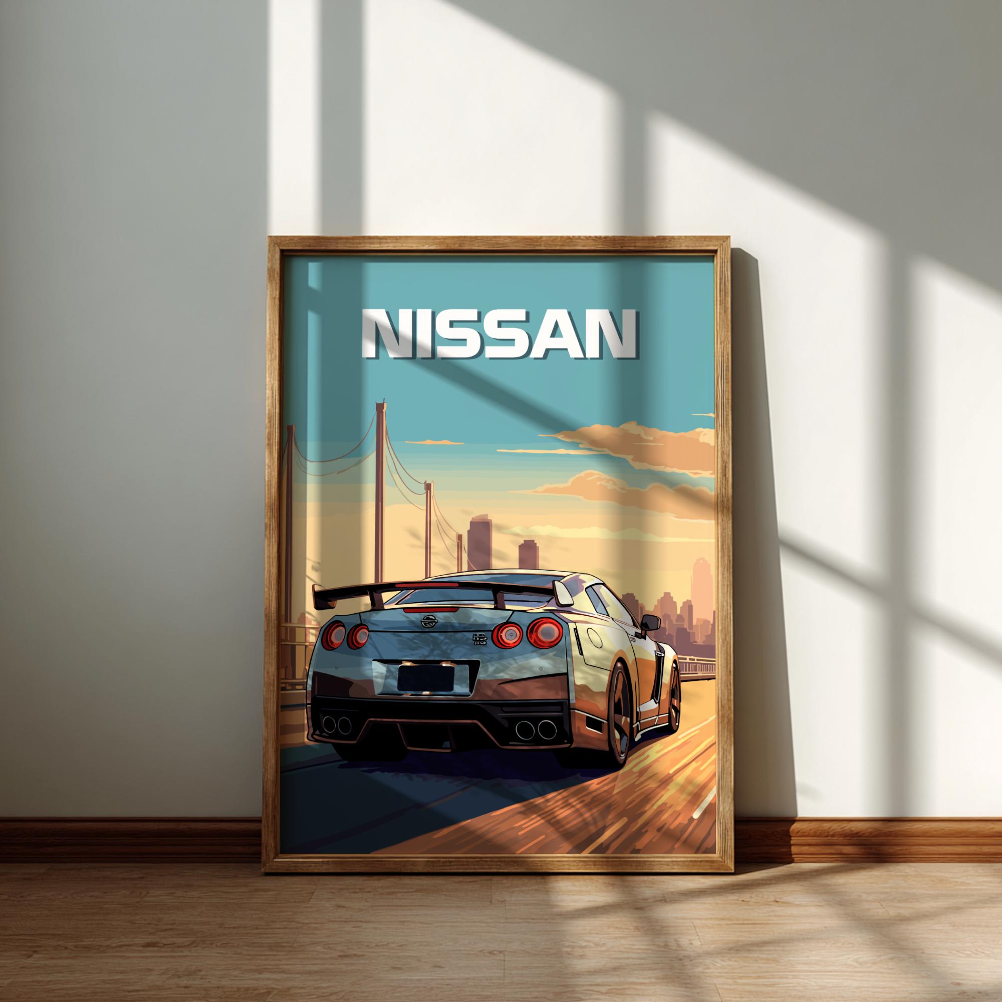 Nissan GT-R Poster: JDM Supercar Wall Art Print - Etsy