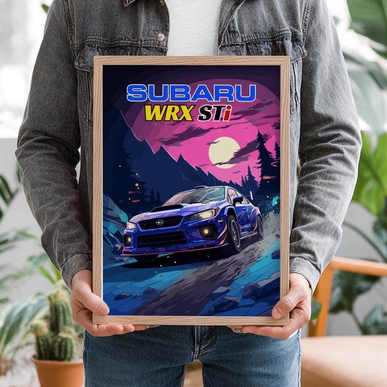 Subaru WRX Sti Poster: JDM Rally Legend Car Art Print - Etsy