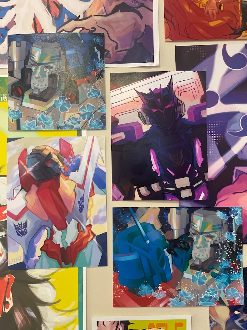Transformers Mini Prints (IDW Megop, Starscream, Tarn, Megatron/optimus ...