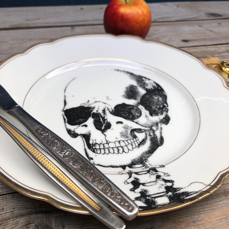 Skull Dinner Plates - Etsy