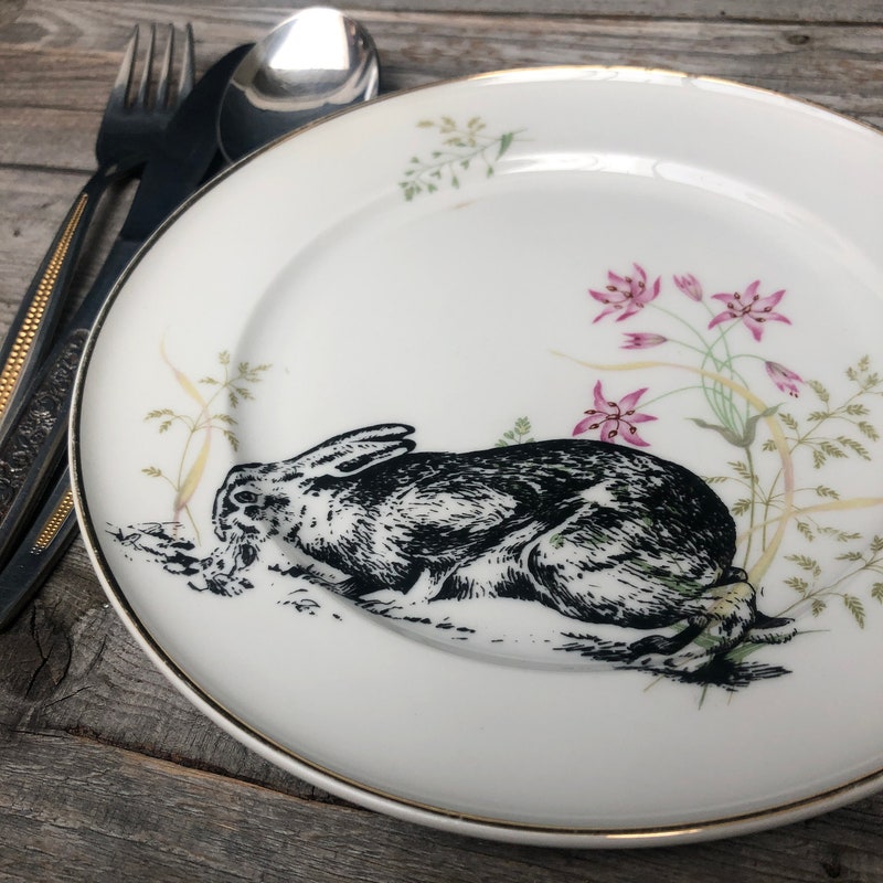 Rabbit Plate - Etsy