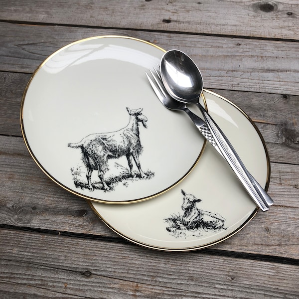 Porcelain Goat - Etsy