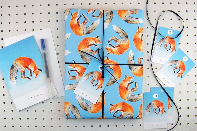 Jumping Fox Eco-friendly Recycled Christmas Wrapping Paper - Etsy