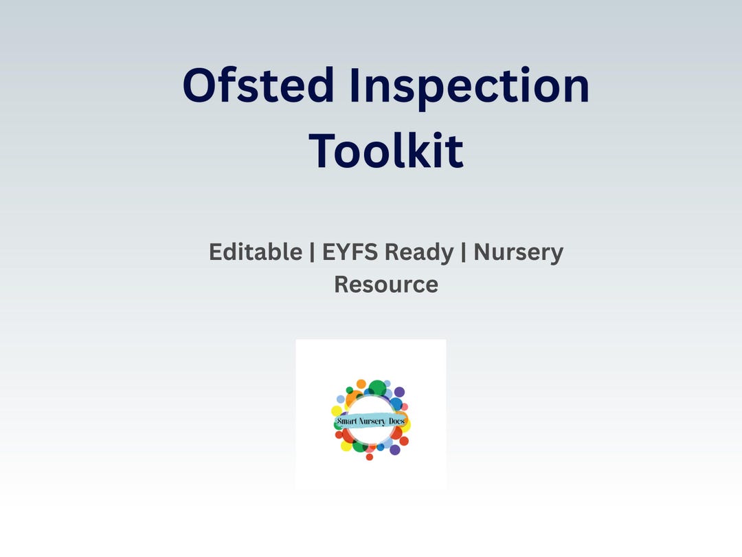 Ofsted Inspection Toolkit | Editable Nursery Resource | EYFS Self ...