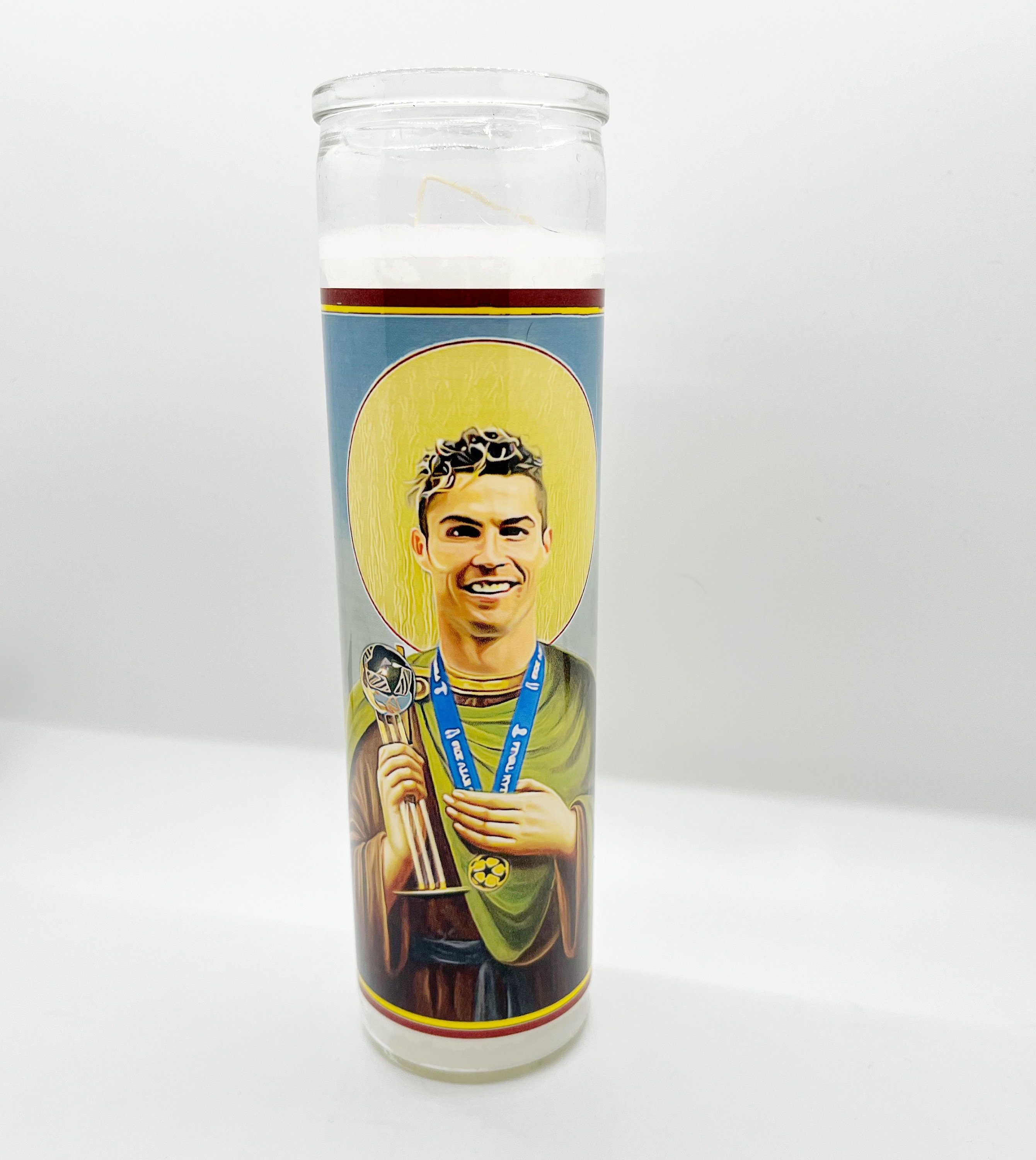 Cristiano Ronaldo Celebrity Saint Candle - Etsy