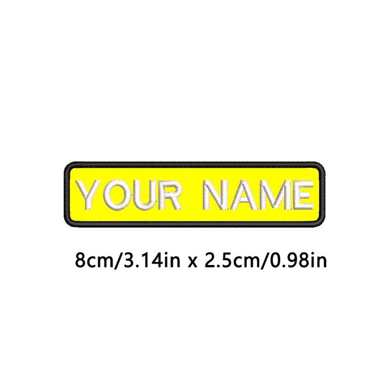 10cmx2.5cm Custom Your Name Logo Personalized Number Brand Embroidery ...