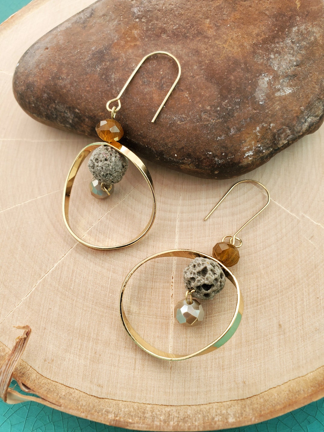 Essential Oil Diffuser Jewelry Aromatherapy Jewelry Gold Plated Crystal ...