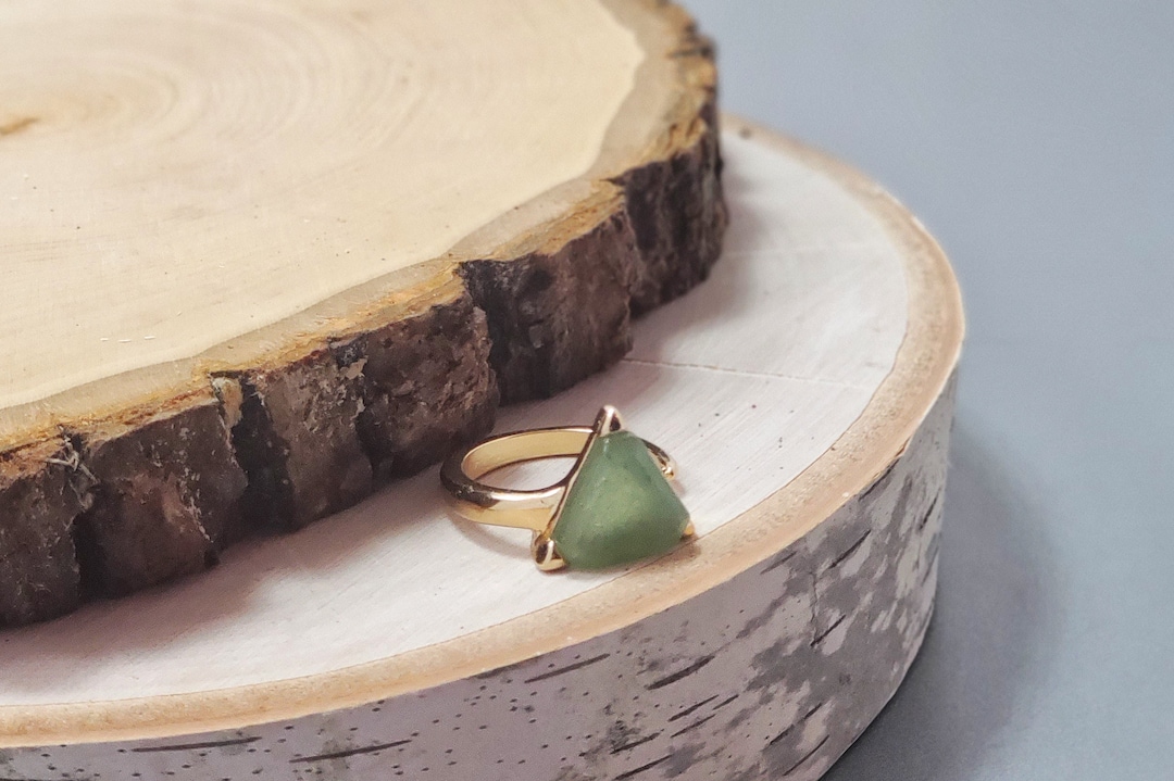 Jade Ring Jade Stone Ring Jade Rings for Women Jade and Gold Ring 14k ...
