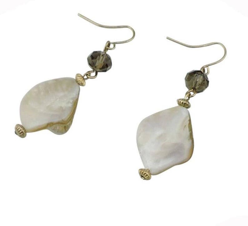 Layered Shell Necklace Multi Strand Necklace Beige Color - Etsy