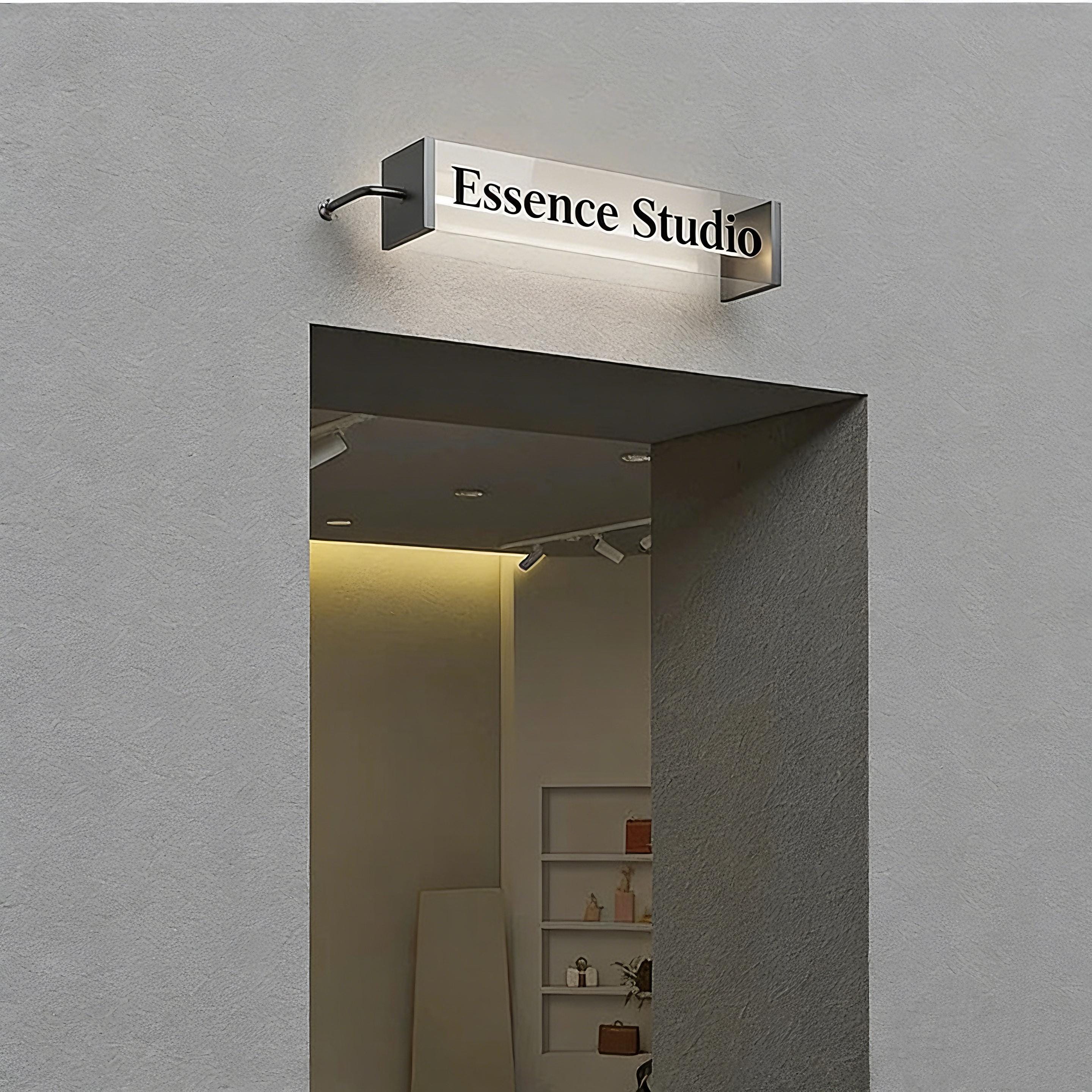 Illuminated Business Sign Outdoor, Personalized LED Shop Sign ...