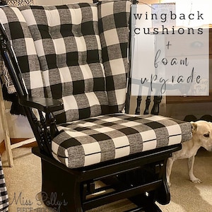 Wingback Rocker Replacement Cushions / 4 Post Rocker Cushions ...