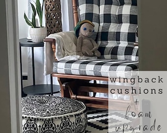 Wingback Rocker Replacement Cushions / 4 Post Rocker Cushions ...