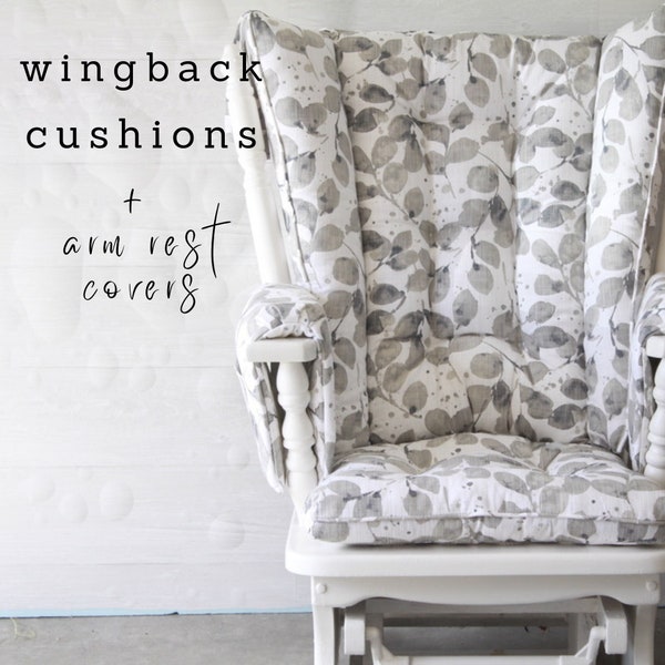 Wingback Rocker Glider Cushions - Etsy