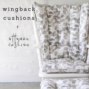 Wingback Rocker/ 4 Post Rocker/glider Cushions/rocker Cushions/ Rocking ...