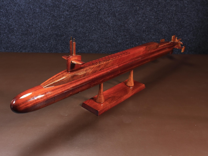 Ohio Class Submarine Wooden Model | Handcrafted Mahogany Military ...