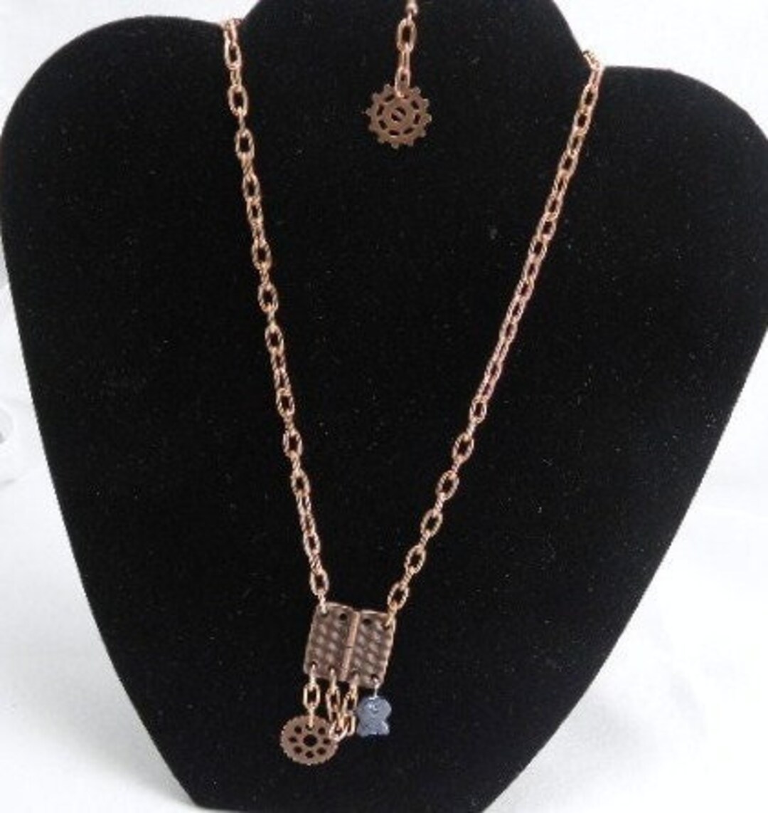 Hinge With Cog Style Necklace Set - Etsy UK