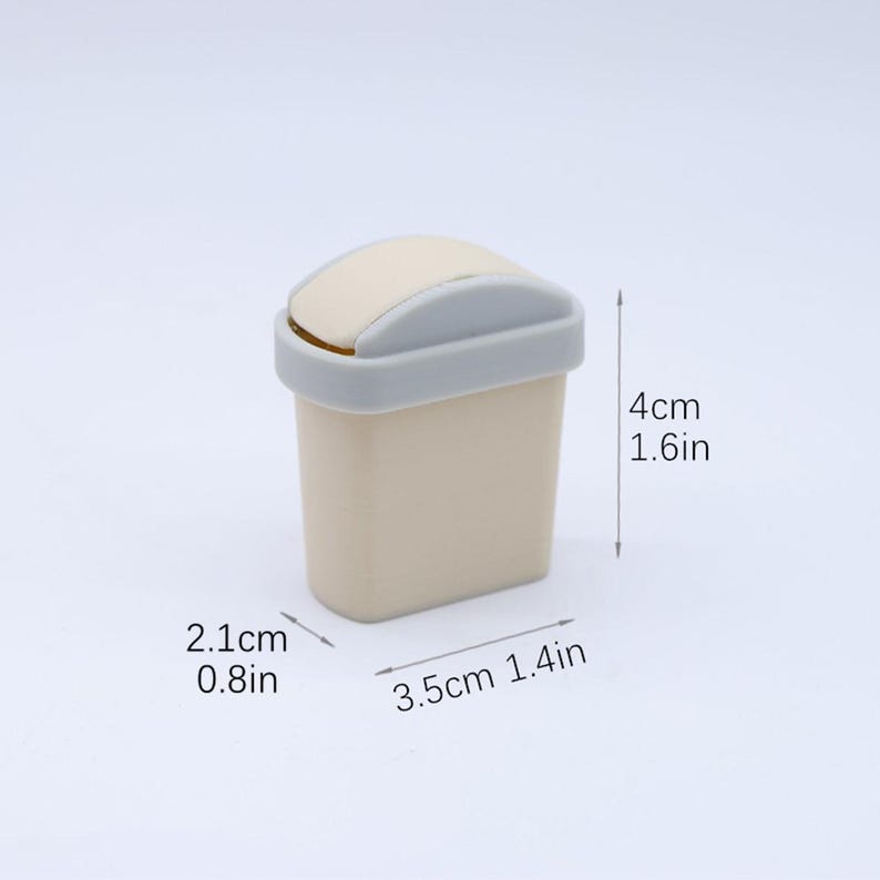 Miniature Trash Can With Lid | Dollhouse 1:12 Mini Waste Bin | PLA 3D ...