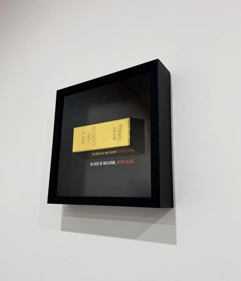 Gold Bar Frame – "in Case of Inflation, Break Glass" by Framedcash ...