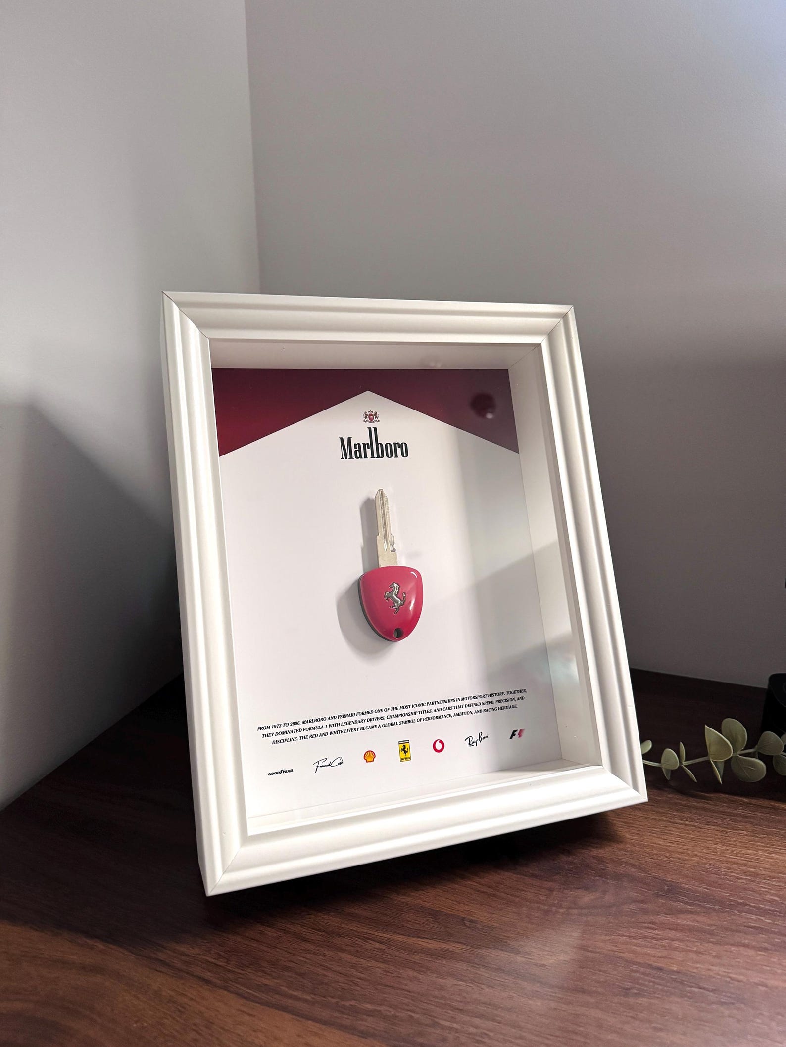 Ferrari × Marlboro Heritage – Classic F1 Ferrari Key Display Frame ...