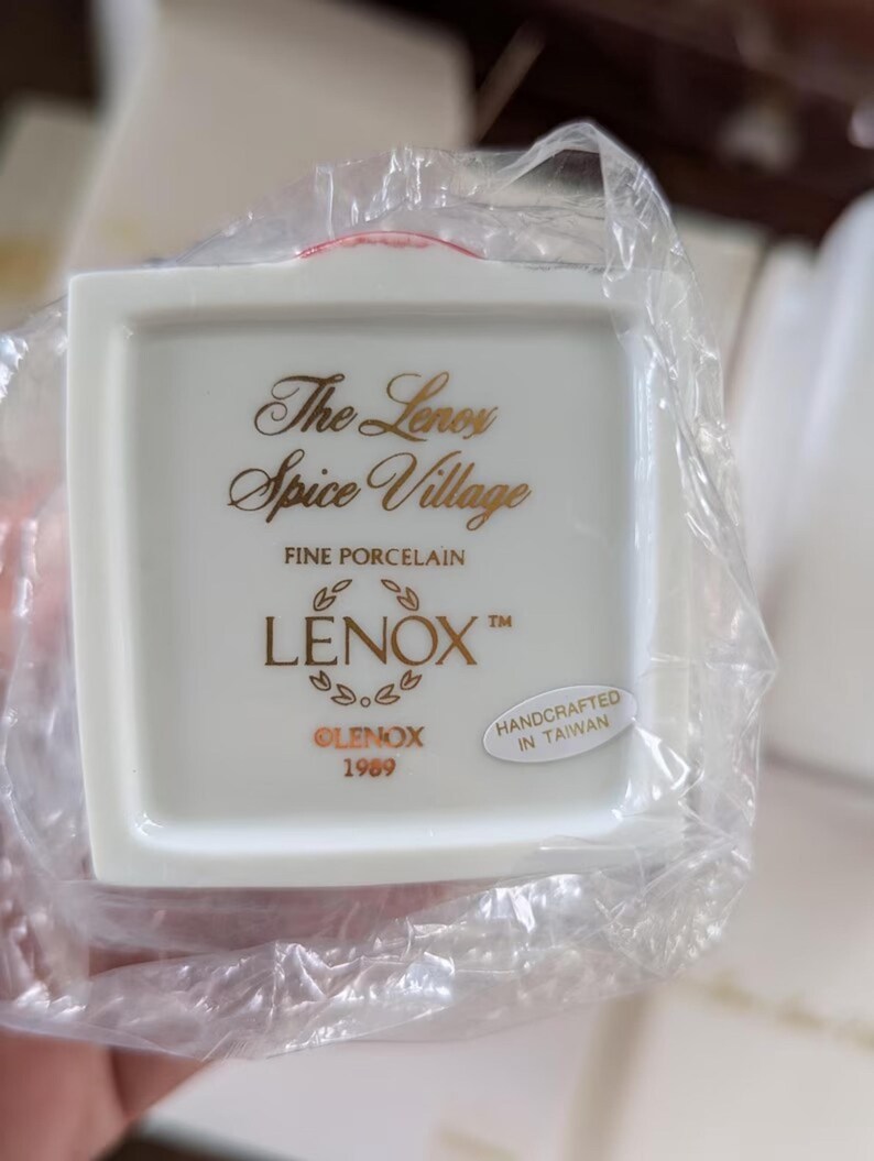 NEW Never Used Lenox 1989 Spice Village Set Complete 24 Jars Rack ...