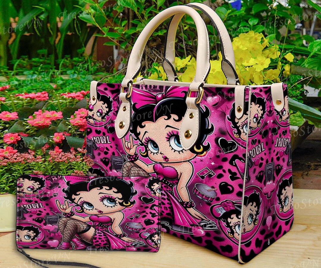 Betty Boop Cartoon Women Leather Handbag,betty Boop Wallet,betty Boop ...