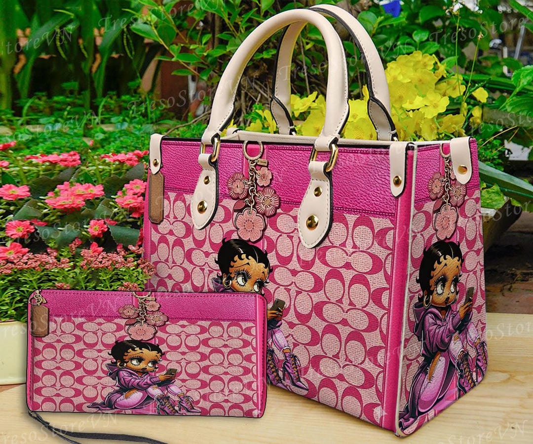 Betty Boop Cartoon Women Leather Handbag,betty Boop Lover's Handbag ...