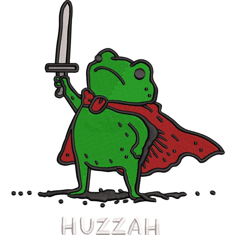 Huzzah Frog Pattern - Etsy