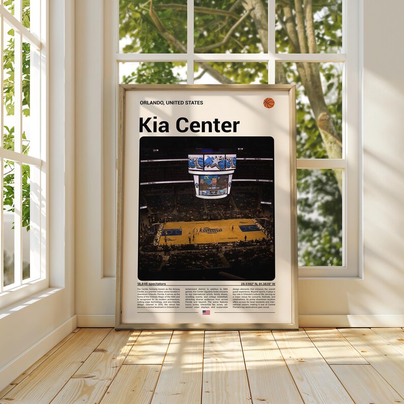 Kia Center, Basketball Wall Art, Orlando Stadium Photo, Florida Sports ...