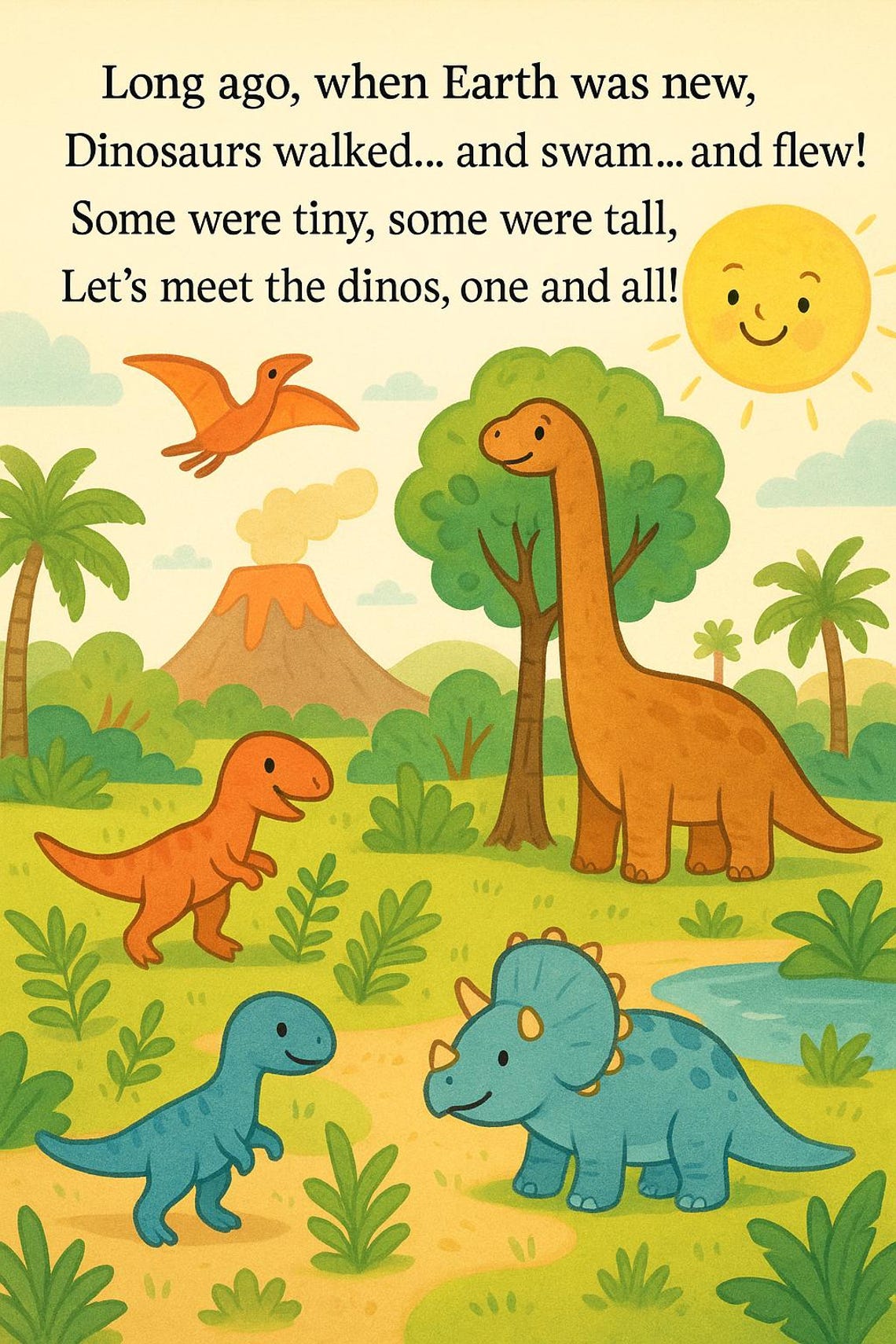 Dinosaur Rhyming Book for Children, Ages 3-7 (digital Download) - Etsy