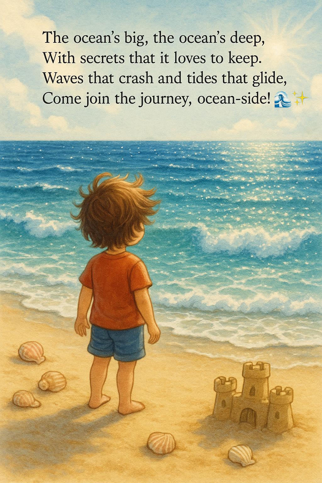 Children's Ocean Rhyming Book: Marine Life Adventure (digital Download ...