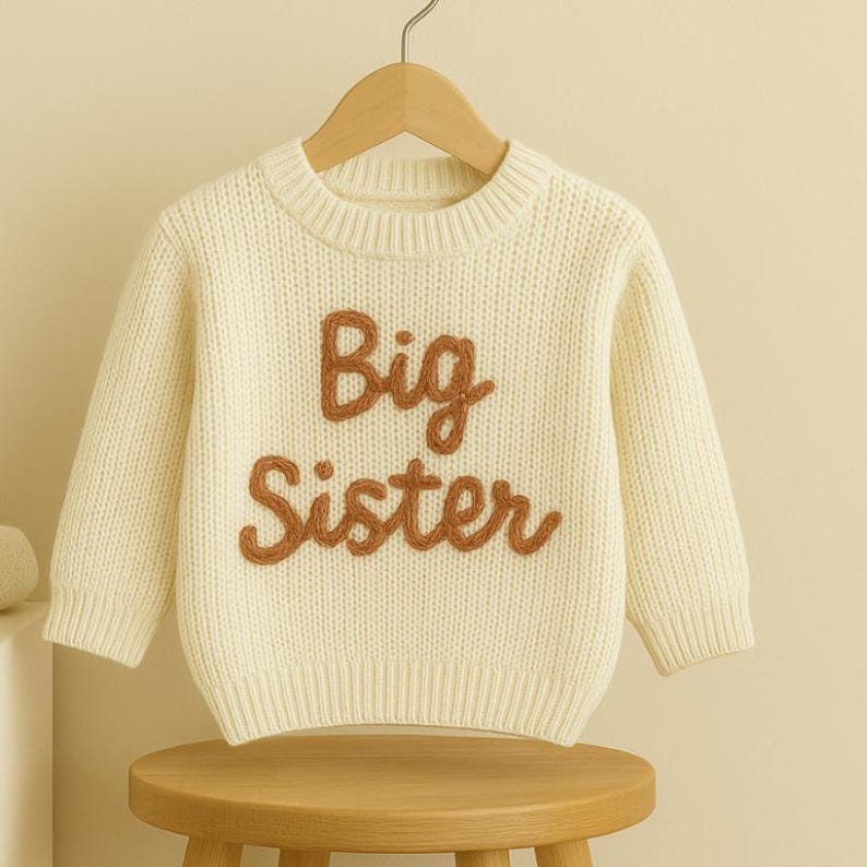 Personalized Baby Name Sweater, Embroidered Children's Sweatshirt ...