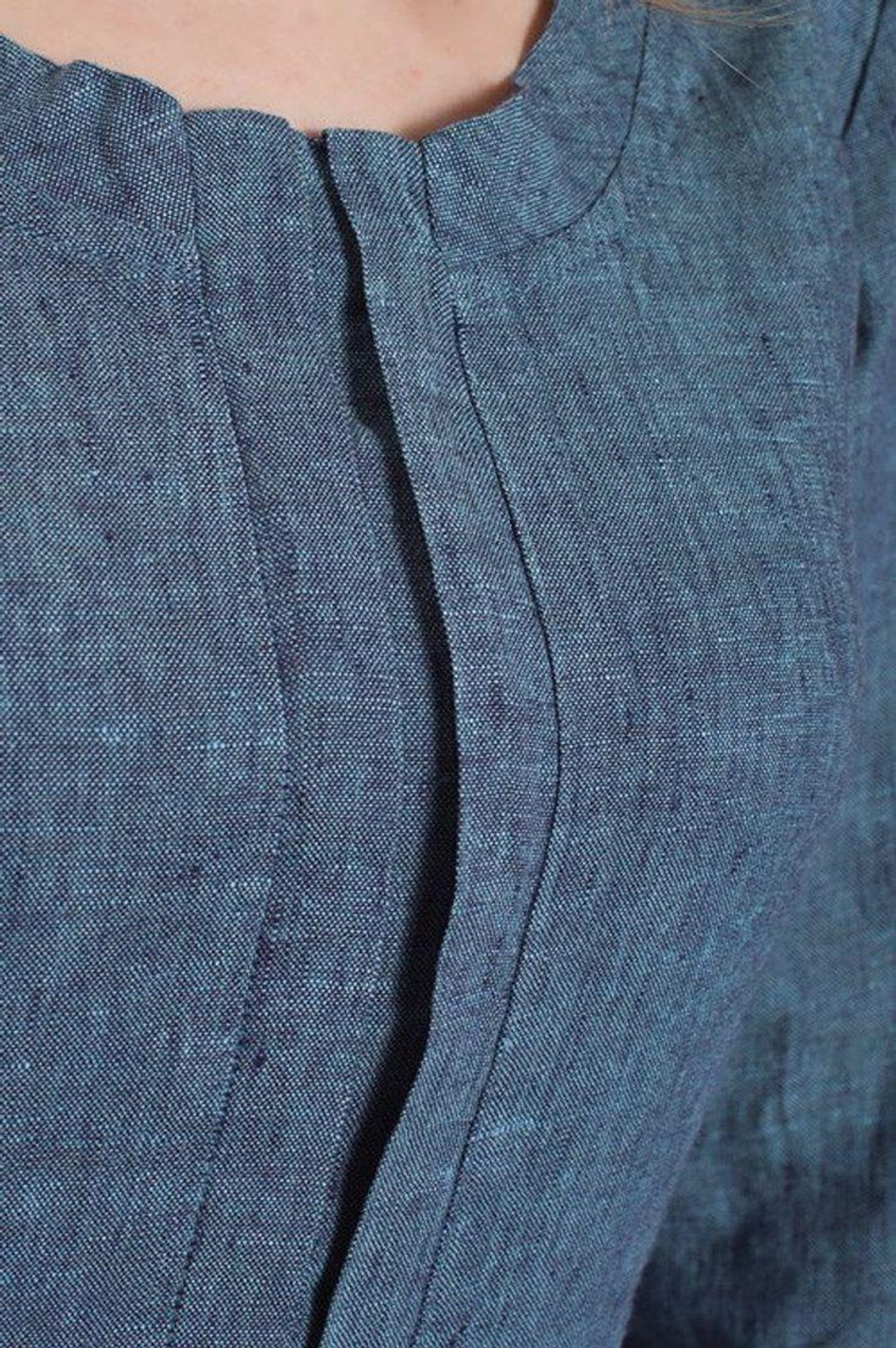 Pure Dusty Blue Linen Fabric – Modern Elegance & Sustainability 2025 - Etsy