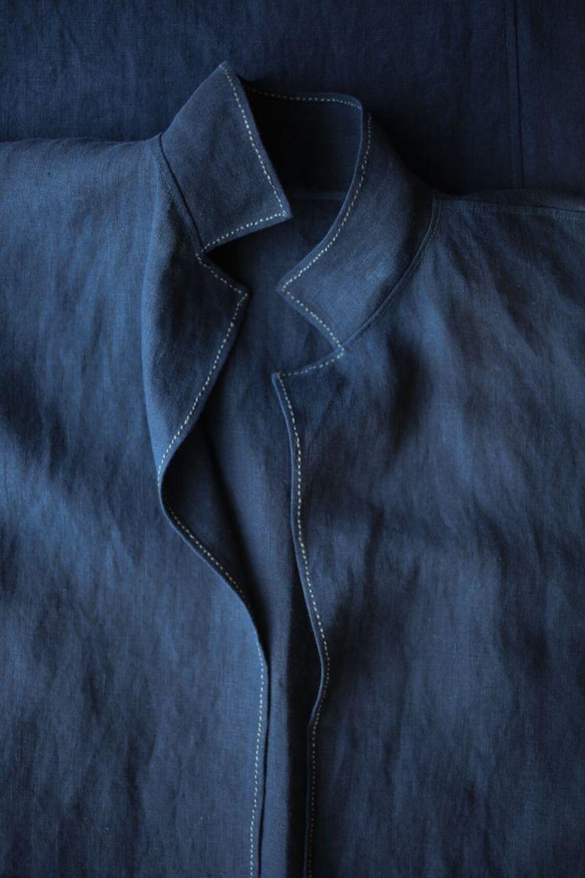 Pure Dusty Blue Linen Fabric – Modern Elegance & Sustainability 2025 - Etsy