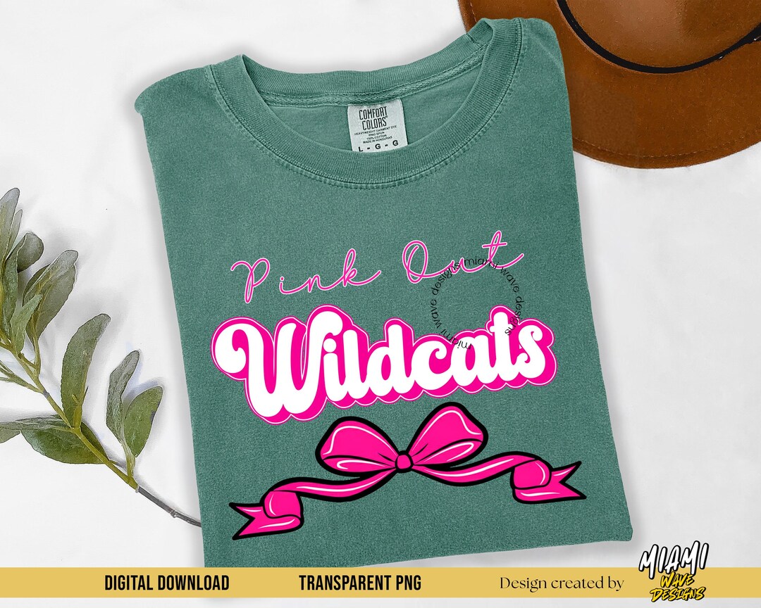 Pink Out Wildcats PNG Digital Download, Breast Cancer Awareness T-shirt ...